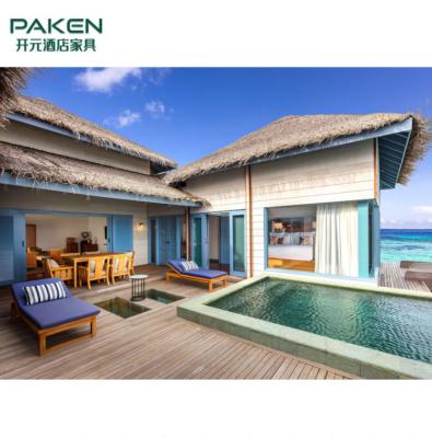 China MDF Beach Villa Resorts Hotel Bedroom Furniture Sets Custom Made Maldives ISO14001 for sale