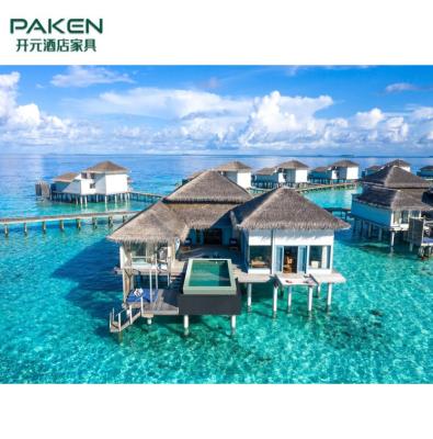 China EPE-van de het Hotelslaapkamer van de Loterijenmaldiven Meradhoo het Meubilairreeksen voor de zonvilla van het Waterstrand Te koop
