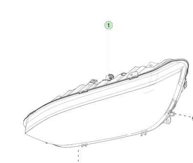 China HEAD LAMP ASEMBLY LEFT HAND DRIVE UP - LEVEL LEFT HAND FOR M3(2015-2021) 1034318-00-E for sale