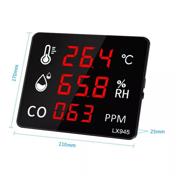 Quality Favourable Price Outdoor/Indoor Air Quality Detector Thermometer Hygrometer for sale