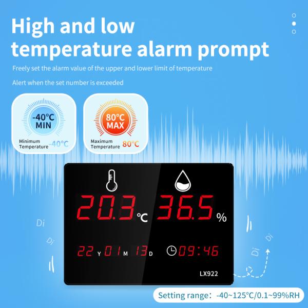 Quality LED Display Temperature and Humidity Meter Temperature Hygrometer Air Quality for sale