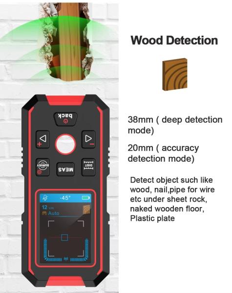 Quality Handheld Metal Detector Wire Reinforcement Wall Detector Infrared Laser for sale