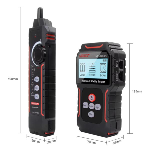 Quality 3.7V Lithium Battery Cable Tester - Network Line Tester with LCD Display for for sale