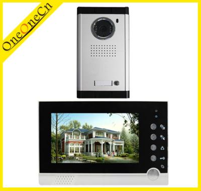 China Clear Night Vision HD Intercom Video Door Phone With ID Card / Password for sale