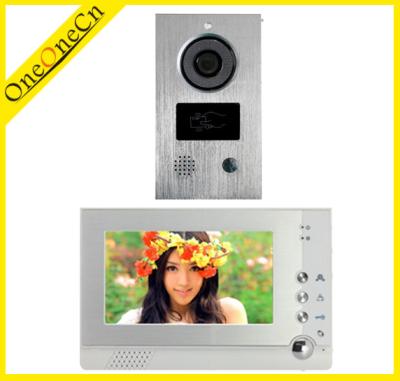 China Digital Wired RFID Video Door Phone Intercom System For Villa House for sale