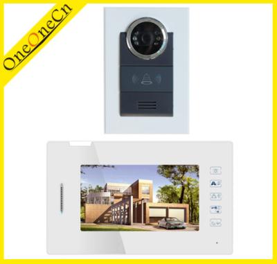 China Apartment Super Thin Intercom Video Door Phone 2.4GHz Take photo for sale