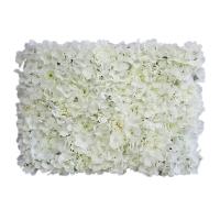 China Silk Rose Artificial Flower Wall Panels Wedding Background Layout 40x40 for sale