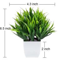 China Eucalyptus Plant Small Potted Artificial Flowers Spring Grass Tower Custom for sale