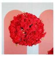 China Silk Hydrangea Peony Topiary Flower Balls Artificial Pomanders for sale