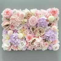 China Flower Rose Hydrangea Wall Panel Bulk For Conference for sale