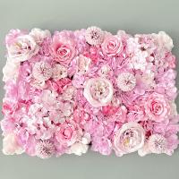 China Flower Rose Hydrangea Wall Panel Bulk For Conference for sale