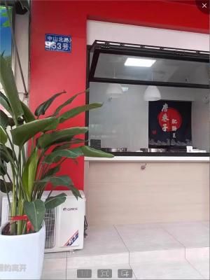 China DERCHI Bifold windows with double pane tempered clear glass and louver curtain type for modern villas tempered clear glass for sale