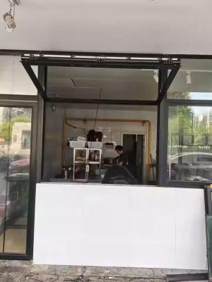 China Aluminium Folding Window Organ Horizontal Folding Window Tempered Glass Sliding Folding Window for sale