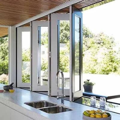 China Alpine View Folding Window Configuration Framing Dramatic Elevation Changes and Cloud Formations for sale