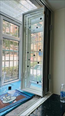 China PrairieSong Grassland View Folding Window Framing Undulating Meadow Landscapes with Minimal Frame Visual Interruption for sale