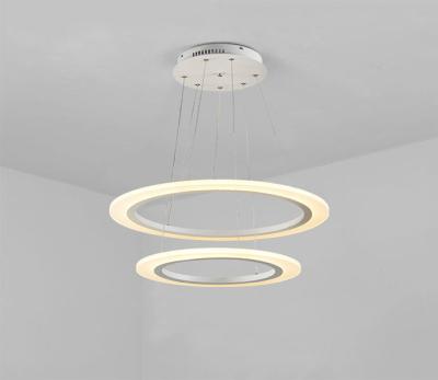 China Modern 2 Rings White LED Pendant Lights for Dining Room for sale