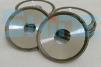 中国 炭化物ののこ歯を削るための4V2皿の形の樹脂の結束のダイヤモンドの粉砕車輪 販売のため