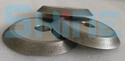 China 1V1 Electroplated Diamond CBN Grinding Wheel Taper Edge 180mm For Tungsten Carbide for sale