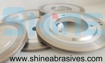 China Metal Bond Diamond Grinding Wheel Round Edge 8mm For Glass for sale