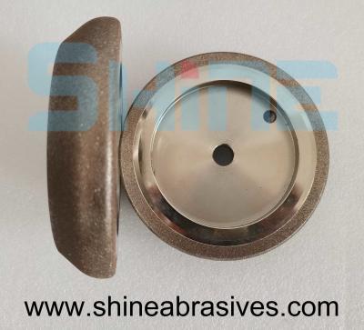 China High Porosity Diamond CBN Grinding Wheel Sharpening Carbide Bond 1 Inch Arbor Hole for sale