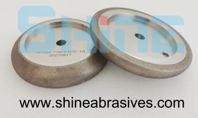 China High Porosity Diamond CBN Grinding Wheel Sharpening Carbide Bond 1 Inch Arbor Hole for sale
