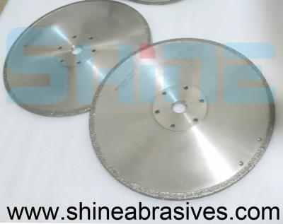 China Double Sided Coated Electroplated Diamond Wheels 16inch With Flange for sale