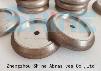 Cina 127x22.2x12.7mm ruota di affilatura CBN elettroplata per seghe a fascia in vendita