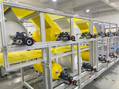 Cina 5-7M/min Innovative Ultrasuoni Medium Efficiency Air Filter Bag Machine con funzione di riavvolgimento in vendita