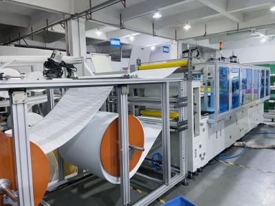China 12KW Ultra-sônico Trapezoidal Filtro de Ar Saco Máquina Performance Filtração de Ar.0.6Mpa for sale