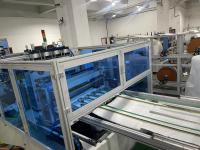 China PLC Advanced Program Control First Effect Trapezoidal Filter Bag Manufacturing Machine. for sale