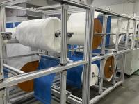 China PLC Advanced Program Control First Effect Trapezoidal Filter Bag Manufacturing Machine. for sale