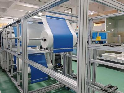 China Equipamento de produção automática multifuncional para sacos de filtro de ar trapezoidais com tiras divisórias à venda