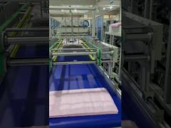 Medium efficiency air filter bag machine equipment video 0606