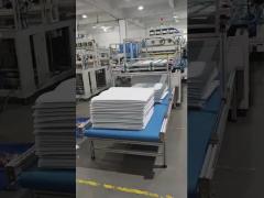 Equipamento de produção automática multifuncional para sacos de filtro de ar trapezoidais com tiras divisórias