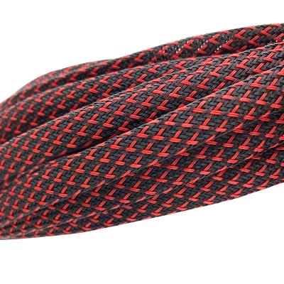 China Snake Mesh Sleeve PET Monofilament Expandable Braided Sleeve For Wire Harness for sale