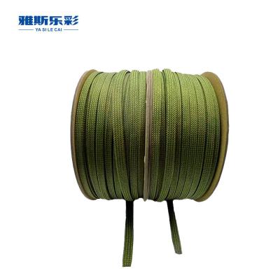 China Polyester Militair Groen Draad Kabelsleeven Nylon Kabelsleeve Te koop