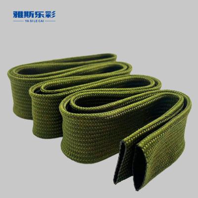China Polyester Militair Groen Draad Kabelsleeven Nylon Kabelsleeve Te koop