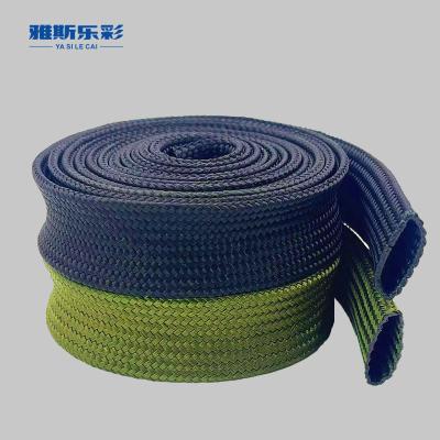 China Polyester Militair Groen Draad Kabelsleeven Nylon Kabelsleeve Te koop