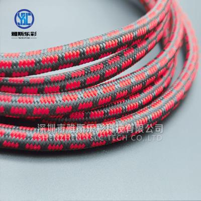 China Wear Resistant Nylon Braided Sleeve Cable Wrapped Tubes Telescopic Sleeving for sale