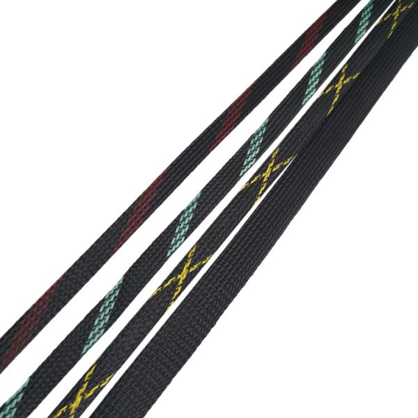 Quality 240±10°C Melting Point Zipper Cable Sleeve Braided Wrap for Easy Cable Management for sale