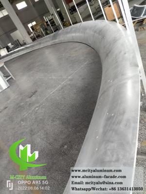 China Double Curved Metal Cladding Aluminum Panels Architectural for sale