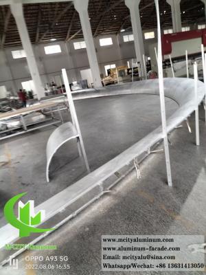 China Double Curved Metal Cladding Aluminum Panels Architectural for sale
