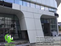 China Powder Coated Perforated Aluminum Cladding Panel - Customizable Solid Aluminum Wall Panel for Facade for sale
