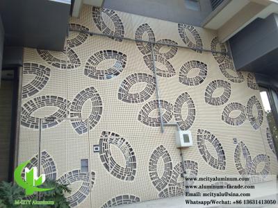 China Perforating Metal Sheet For Wall Cladding With Pattern Solid Aluminum Panel Powder Coated for sale