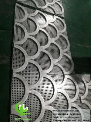 China Powder Coated Perforated Aluminum Facade Panel 1200x2400mm with Customizable Designs for External Wall Cladding for sale