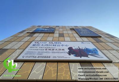 China Perforated Aluminum Sheet Metal Panels For Concrete Wall Facade Cladding Decoration for sale