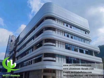 Metal Wall Cladding Aluminium Sheet 3.0mm Thickness PVDF Coating