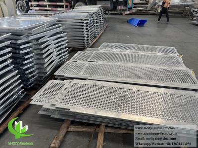 China Powder Coating PVDF Perforated Aluminum Facade with High Fire Rating and Low Maintenance for sale