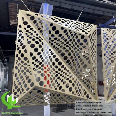 China 3D Aluminum Cladding Panel with Powder Coated Finish and Customizable Patterns in 3mm Thickness for Building Facades for sale