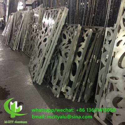China CNC cutting panel aluminum decorative sheet for facade cladding fence windows with colorful painting for sale